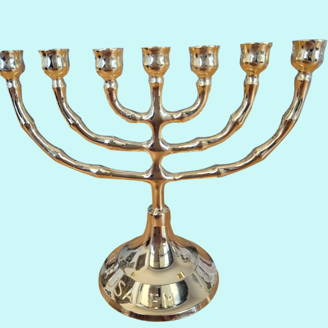 Bluenoemi - CHRMen1 Menorah from the Holy Land - Jerusalem Menorah