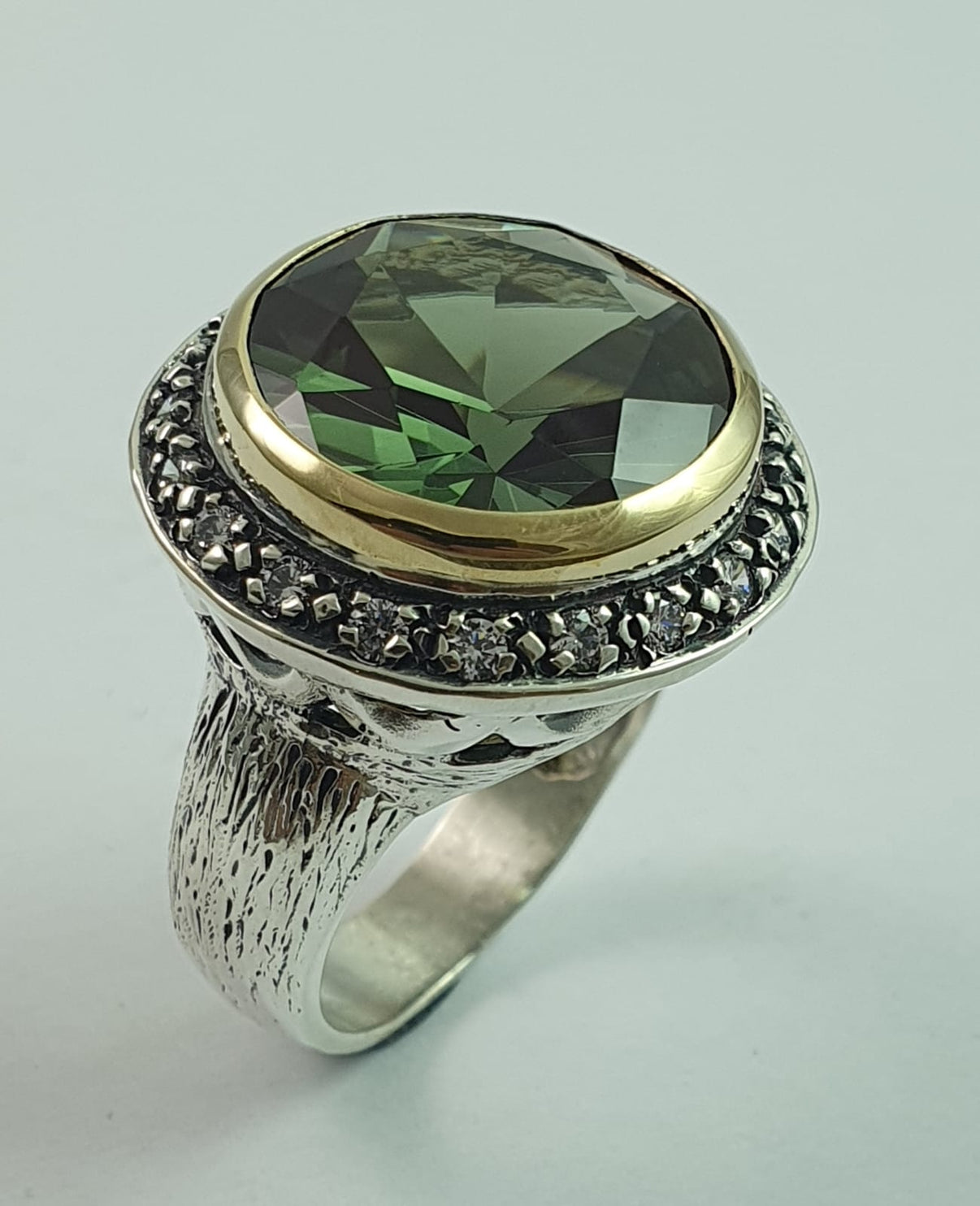 Bluenoemi - Israel Sterling Silver Ring Gold for Woman - Unique israel ...