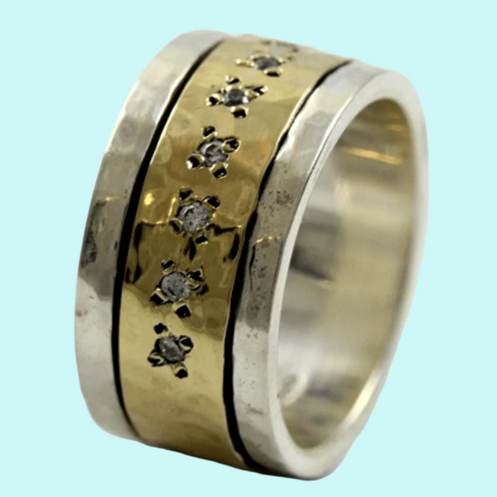 Israeli spinner rings Spinner Fidget Rings Bluenoemi Israeli Jewelry