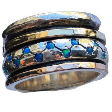 Israeli Spinner Rings – Sterling Silver Meditation Rings by Bluenoemi ...