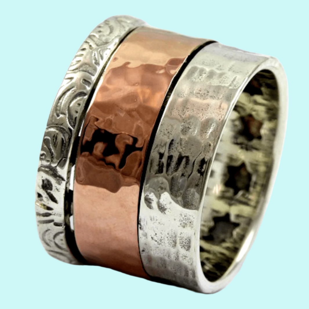 Israeli spinner rings Spinner Fidget Rings Bluenoemi Israeli Jewelry