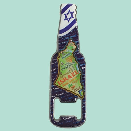 Israel Fridge magnet Map Israel magnet. Jewish Gift home Bottle opener ...