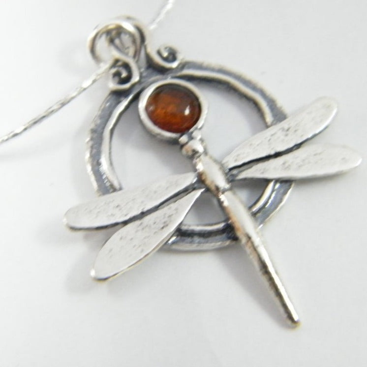 Dragonfly Pendant for Woman Israeli Meaningful Necklaces set with gems ...