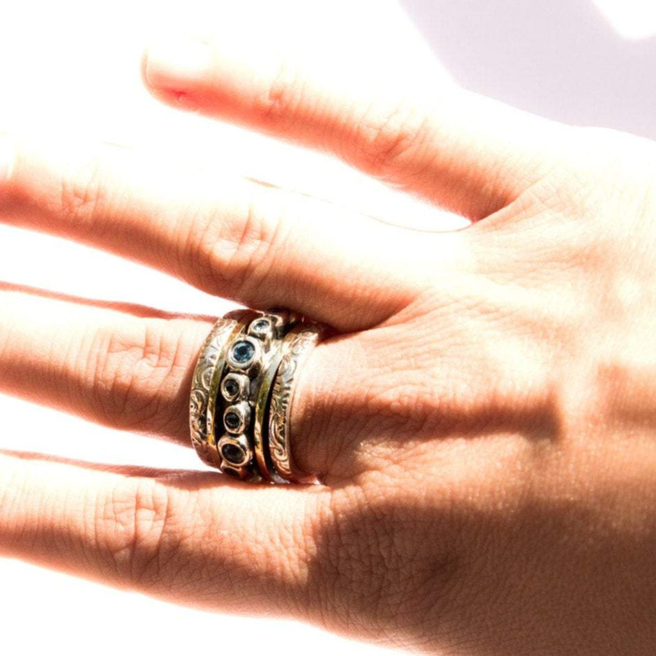 Israeli spinner rings Spinner Fidget Rings from Bluenoemi Israeli ...