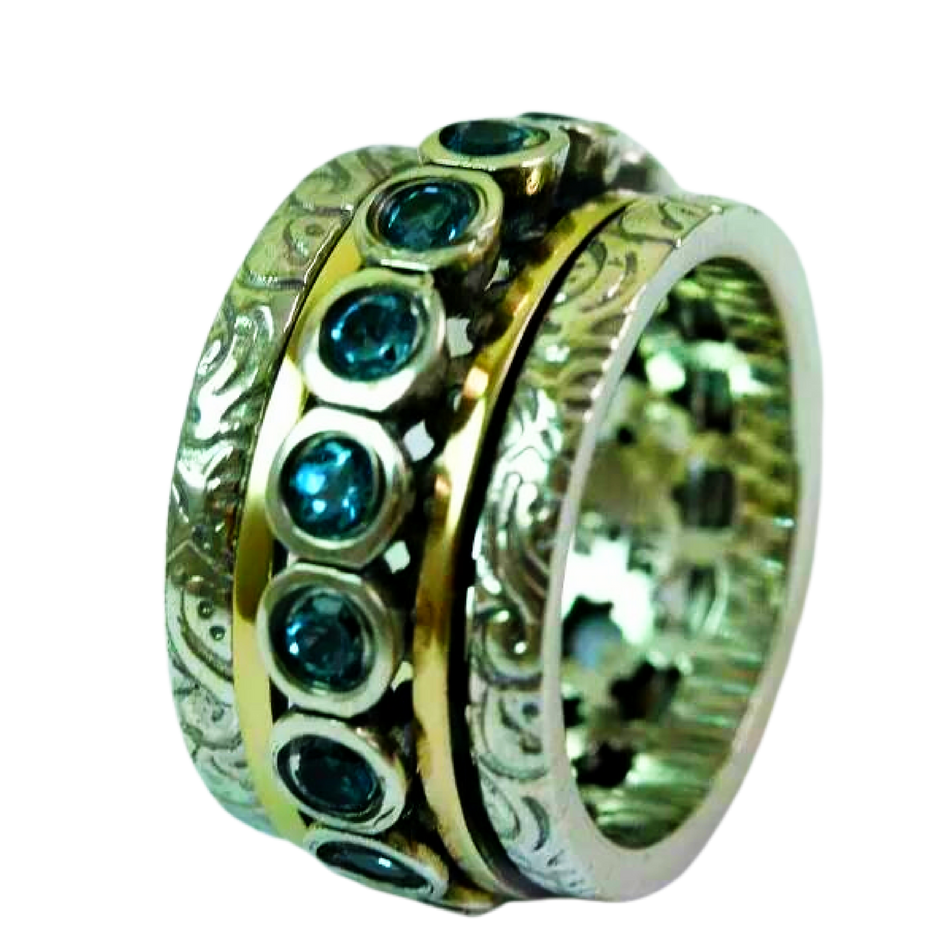 Israeli spinner rings Spinner Fidget Rings Bluenoemi Israeli Jewelry ...