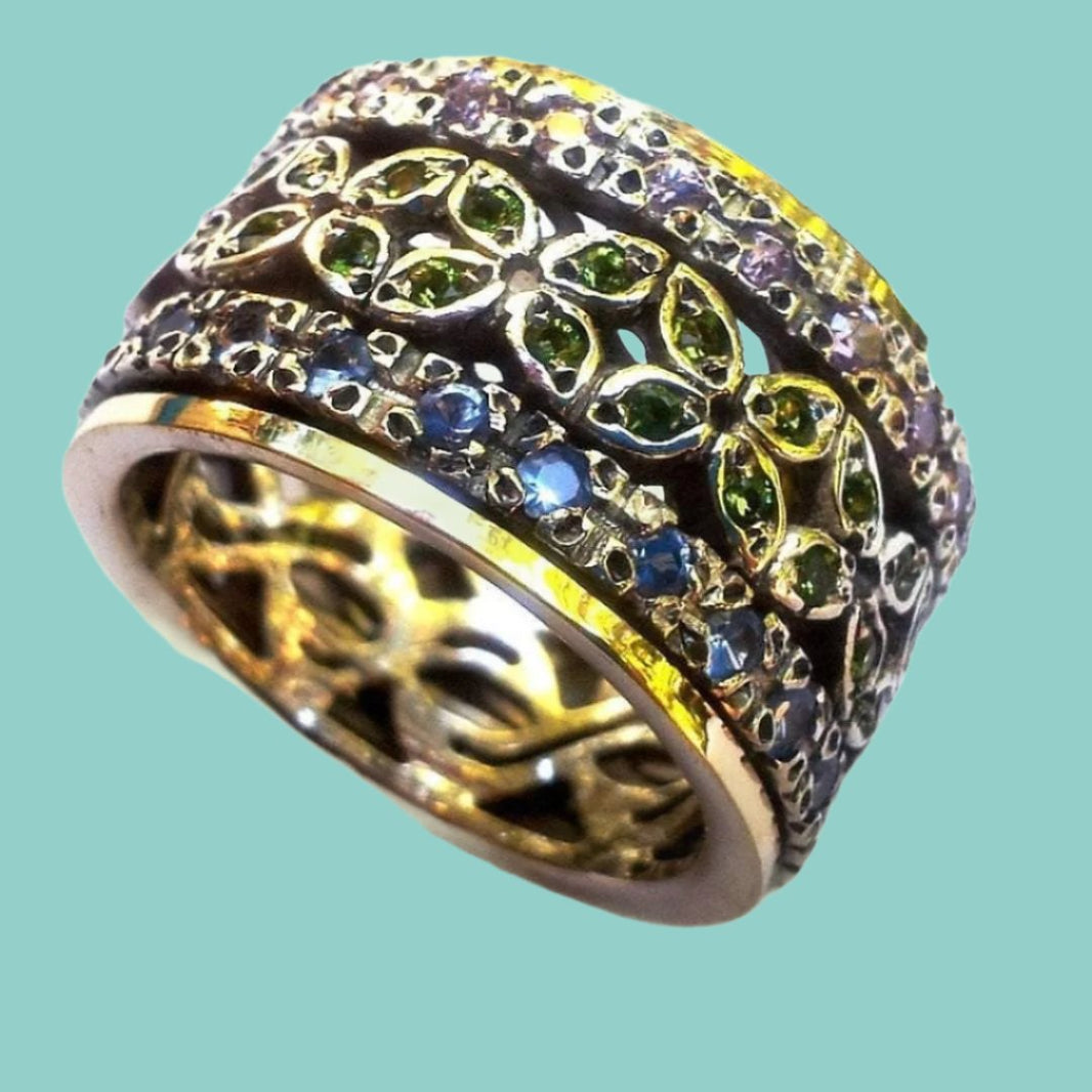 Handmade Israeli Spinner Rings – Sterling Silver Meditation Rings by ...