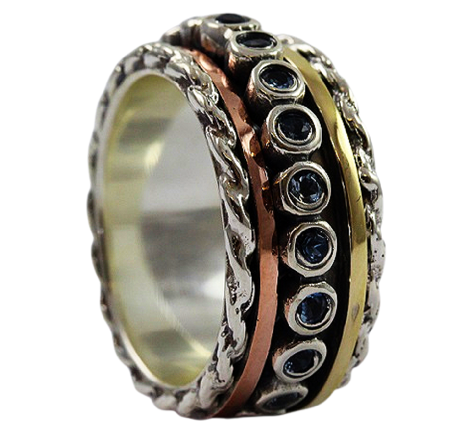 Israeli spinner rings Spinner Fidget Rings Bluenoemi Israeli Jewelry