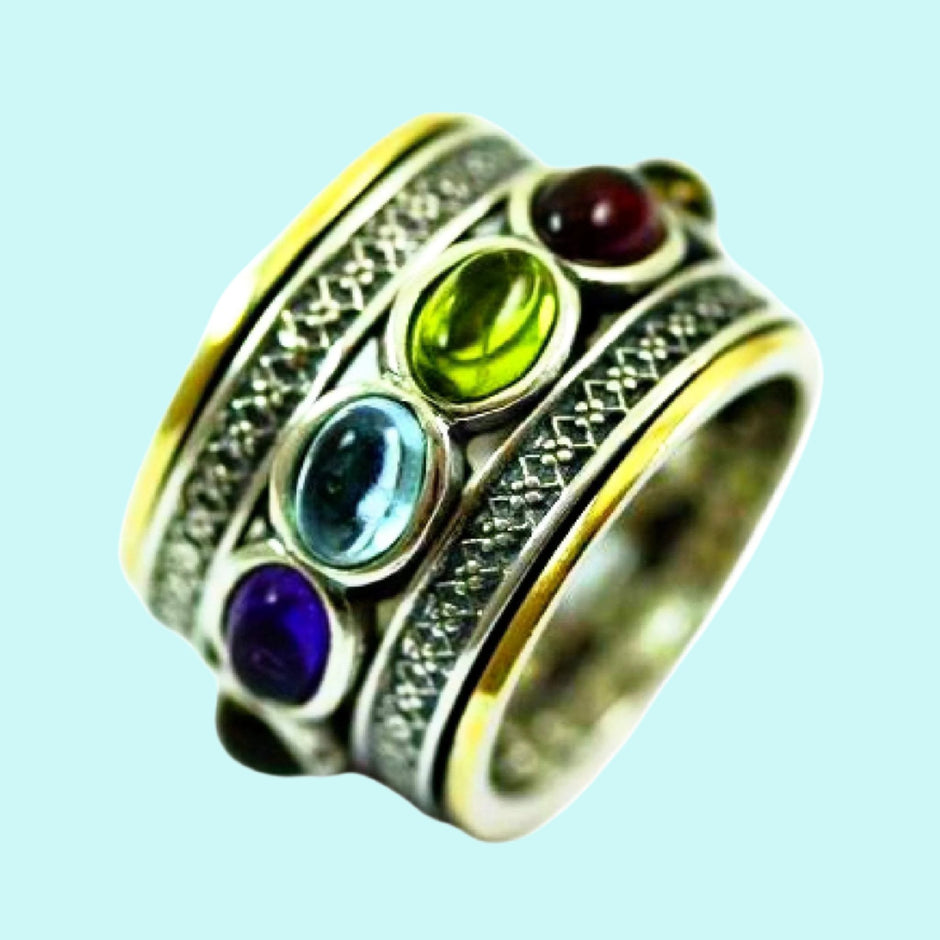 Israeli spinner rings Spinner Fidget Rings Bluenoemi Israeli Jewelry ...