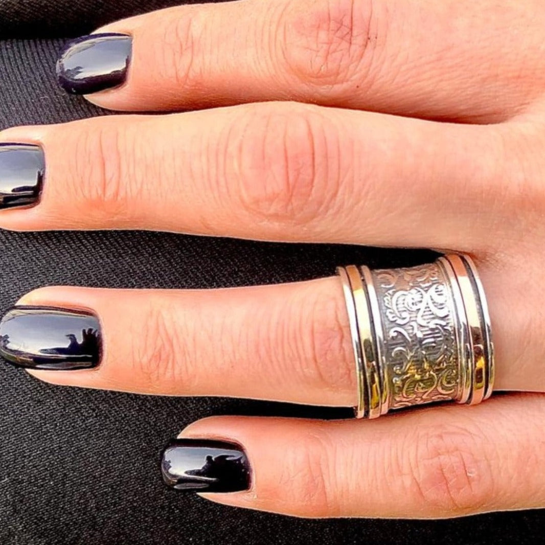 Israeli spinner rings Spinner Fidget Rings Bluenoemi Israeli Jewelry